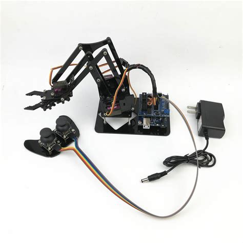 SG MG S DOF Unassembly Acrylic Mechanical Arm Steam Robot Manipulator Claw For Arduino