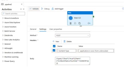 Rest How To Use Body For Get Method In Adfs Web Activity With X Form Urlencoded Content