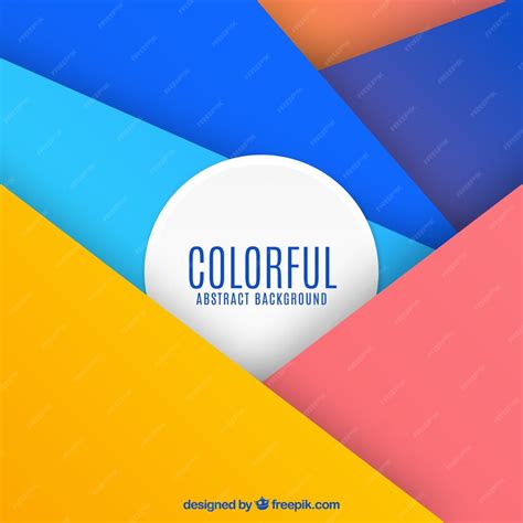 기하학적 형태와 화려한 배경 무료 벡터