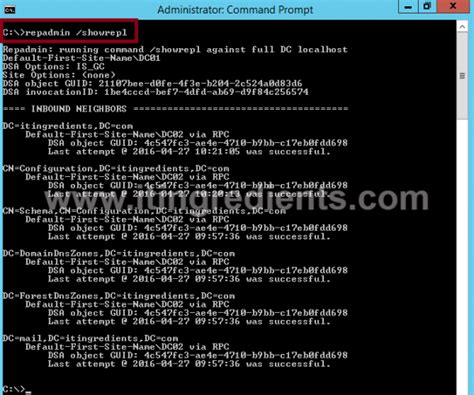 How To Check Ad Replication Between Domain Controllers