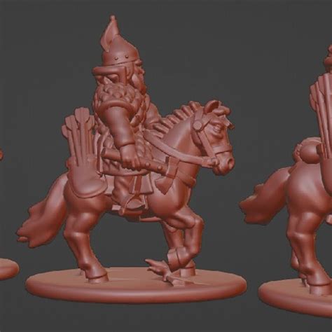 3d Printable 15mm Boyar Sons In Padded Armor By Rakosz Miniatures
