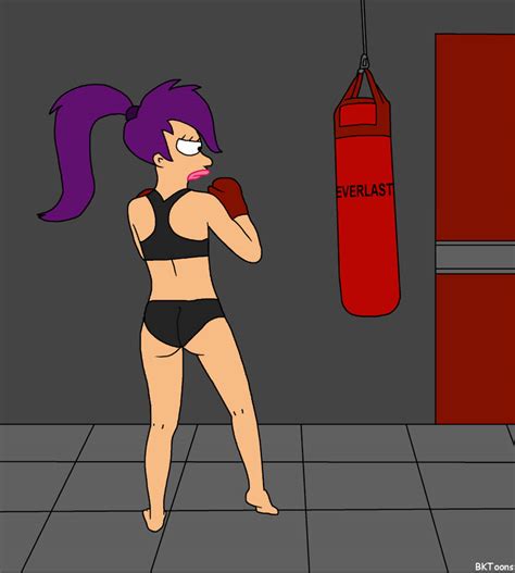 Leela Boxing By Bktoons On Deviantart