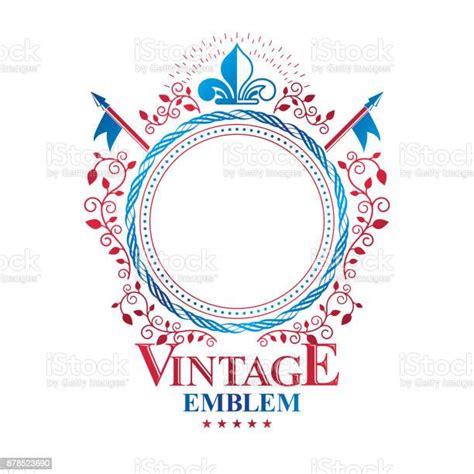 그래픽 상징 로얄 기호 백합 꽃 장식 리본 및 플래그 구성 전 령 벡터 디자인 요소입니다 레트로 스타일 레이블 문장 학입니다 0