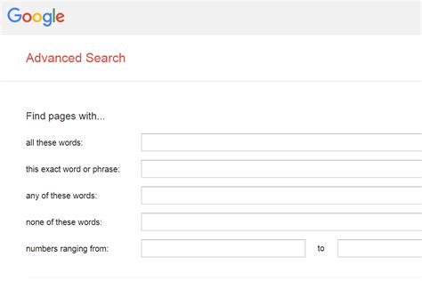 What Are Advanced Search Options