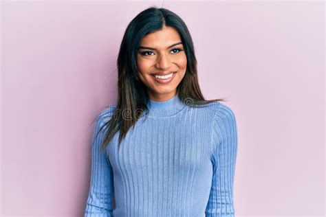 Young Latin Transsexual Transgender Woman Wearing Casual Clothes