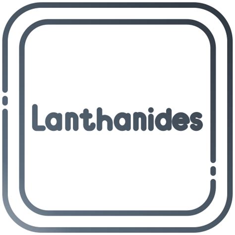 Lanthanides Free Education Icons