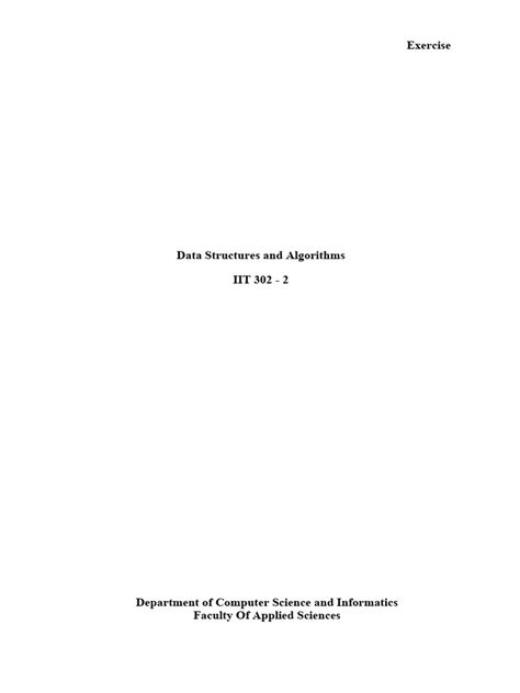 Data Structures And Algorithms Pdf String Computer Science