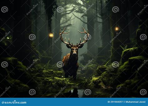 Creepy Deer Man Illustration Dystopian Realism By Joshua Hoffine