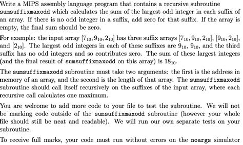 Write A Mips Assembly Language Program That Contains