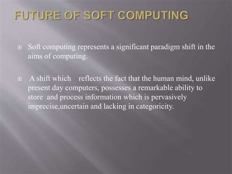 Mca Soft Computing Pptpptx Artificial Intelligence Technology