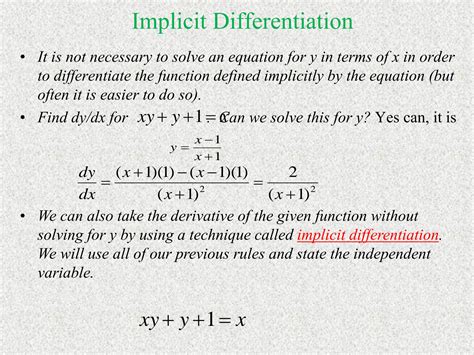 Solution Implicit Functions And Differentiation In Engineering