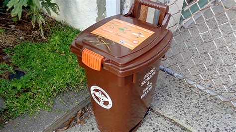 Brown Recycle Bin Recycling And Waste Container With Funnel Lid