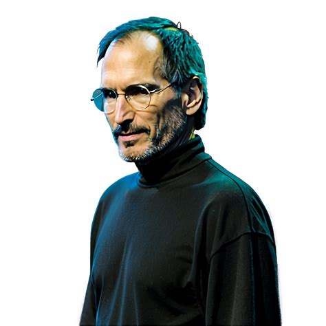 Download Steve Jobs In Black Turtleneck Png 06122024
