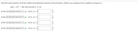 solved find the exact location of all the relative and