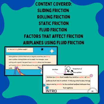 Types Of Friction Digital Notes And Quiz By The Science Studio TPT
