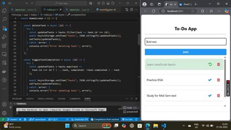 Reactnative Javascript React Ui Learninginpublic Todoapp Punit Sinha