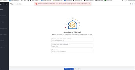 I Am Facing Problem In Adding My Domain To Zoho Dashboard