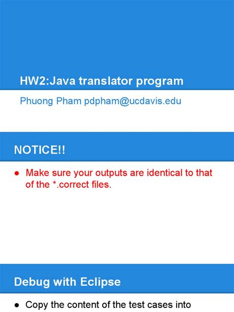 Hw2java Translator Program Phuong Pham Pdphamucdavis Edu Pdf