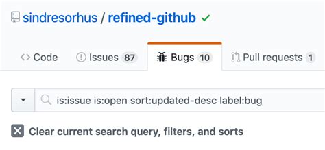 Add Bugs Tab · Issue 2749 · Refined Githubrefined Github · Github
