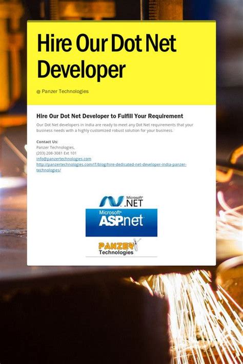 Hire Our Dot Net Developer