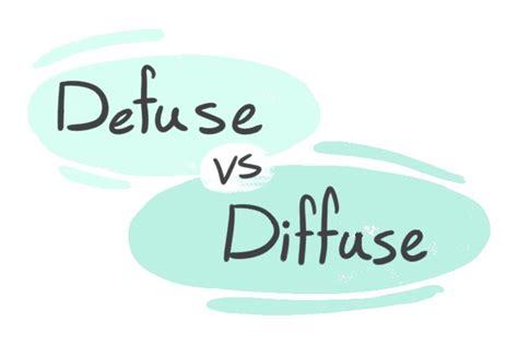 Defuse Vs Diffuse In English Langeek