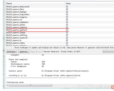 Cmake生成opencvopencvcontrib的python接口及改进（原转）cmake3280 Python312