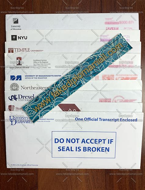 Choose An Official Envelope To Load Your Fake Transcripts Fakediplomamall