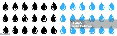 Symbol Für Die Form Eines Wassertropfens Wasser Oder