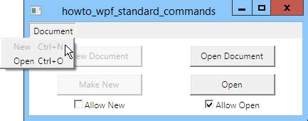 C Helper Use Pre Defined Command Bindings In Wpf And C