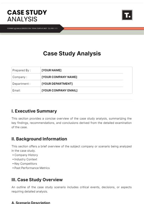 Case Study Analysis Templates Edit Online Download Example Template Net