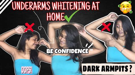 How To Clean Underarms At Home How To Remove Hairs From Underarms At Home Lighten Dark
