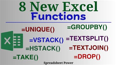 8 New Excel Functions You Must Learn Youtube