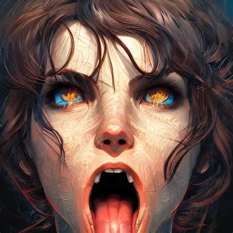 Wide Open Wife Mouth Close Up Defiant Light Stable Diffusion OpenArt