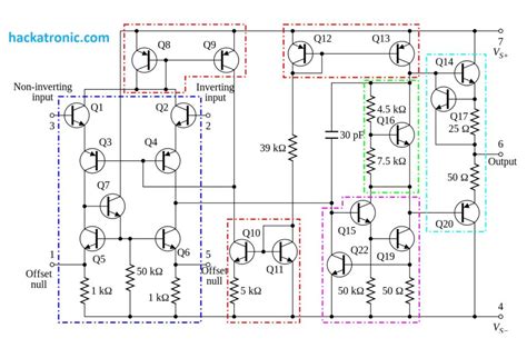 Op Amp Ic 741 Pin Diagram Working And Applications