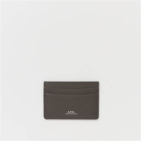 Andre Card Holder Coal Elegant Mens Wallet From Apc Maplestore
