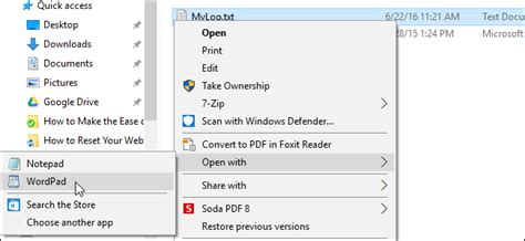 How To Fix The Missing Open With Option On The Windows 10 Right Click Context Menu