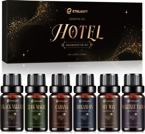 Hotel Diffuser Oils T Set 6x10ml Luxury Fragrance Oil Blend Hotel Scent