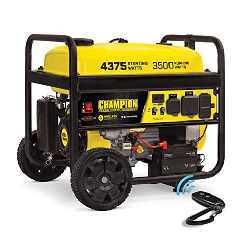 Champion 3500 Watt Wireless Start Portable Generator With Wheel Kit