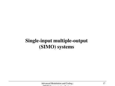 PPT Multiple Input Multiple Output MIMO Communication Systems PowerPoint Presentation ID