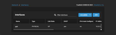 Setting A Static Ip Address For The Truenas Ui Truenas Documentation Hub