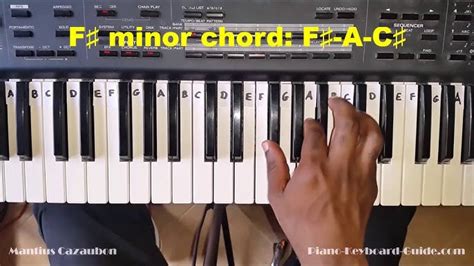 F Sharp Minor Chord Piano How To Play F Minor Fm On The Piano