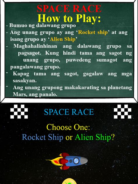 Game Space Race Game Template Grade 9 Pdf