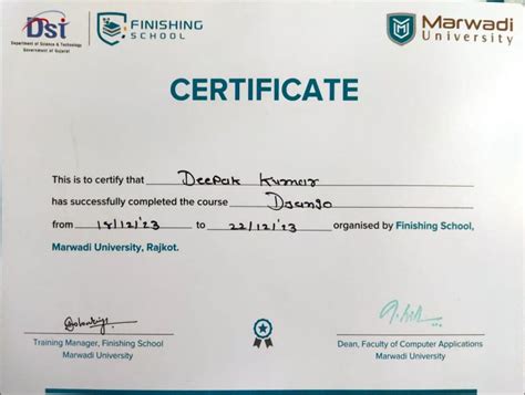 Webdevelopment Django Workshop Marwadiuniversity Deepak Kumar