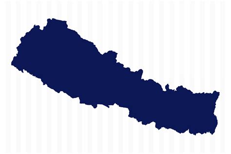 Flat Simple Nepal Vector Map Vector Art At Vecteezy