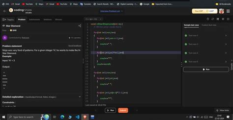 siddhant keste on linkedin day 1 pattern question in dsa