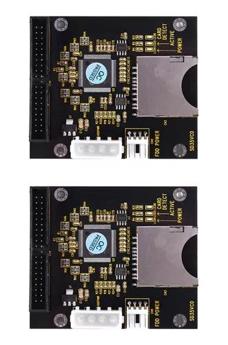 Adaptador Macho De 2 Tarjetas Sd Sdhc Sdxc Mmc A Ide De 40 P Cuotas Sin Interés