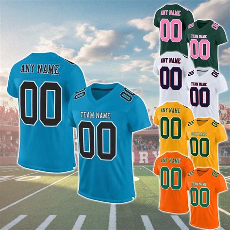 Football Sports Jersey Custom Personalized Player Name Number Team