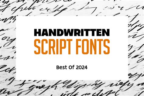 25 handwritten script fonts best of 2024 gdj