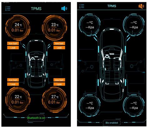 TPMS Bluetooth Tire Pressure Monitor System Internal External Sensor Works Android IOS