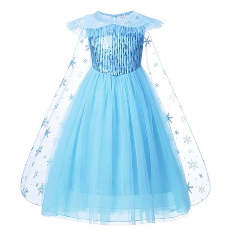 Rochie Elsa Frozen Cu Pelerina Funny Party Shop